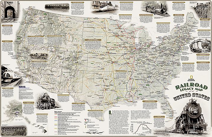 National Geographic Railroad Legacy Map | Kentucky Railway Museum, Inc.